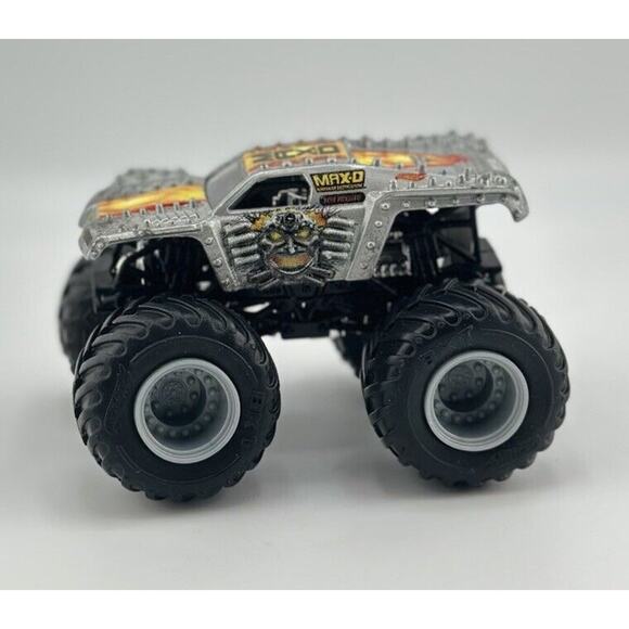 Hot Wheels | Toys | Monster Jam Spin Master Max D Gray Silver Legacy ...